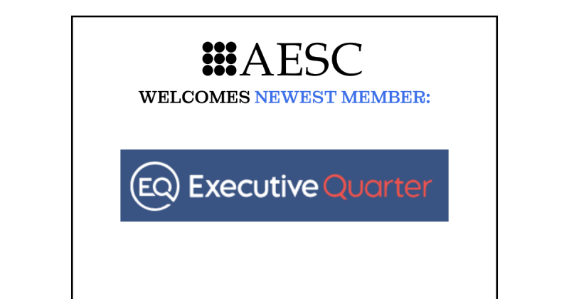 AESC Welcomes Executive Quarter as a Member