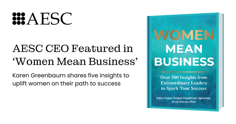 AESC CEO Featured in ‘Women Mean Business’